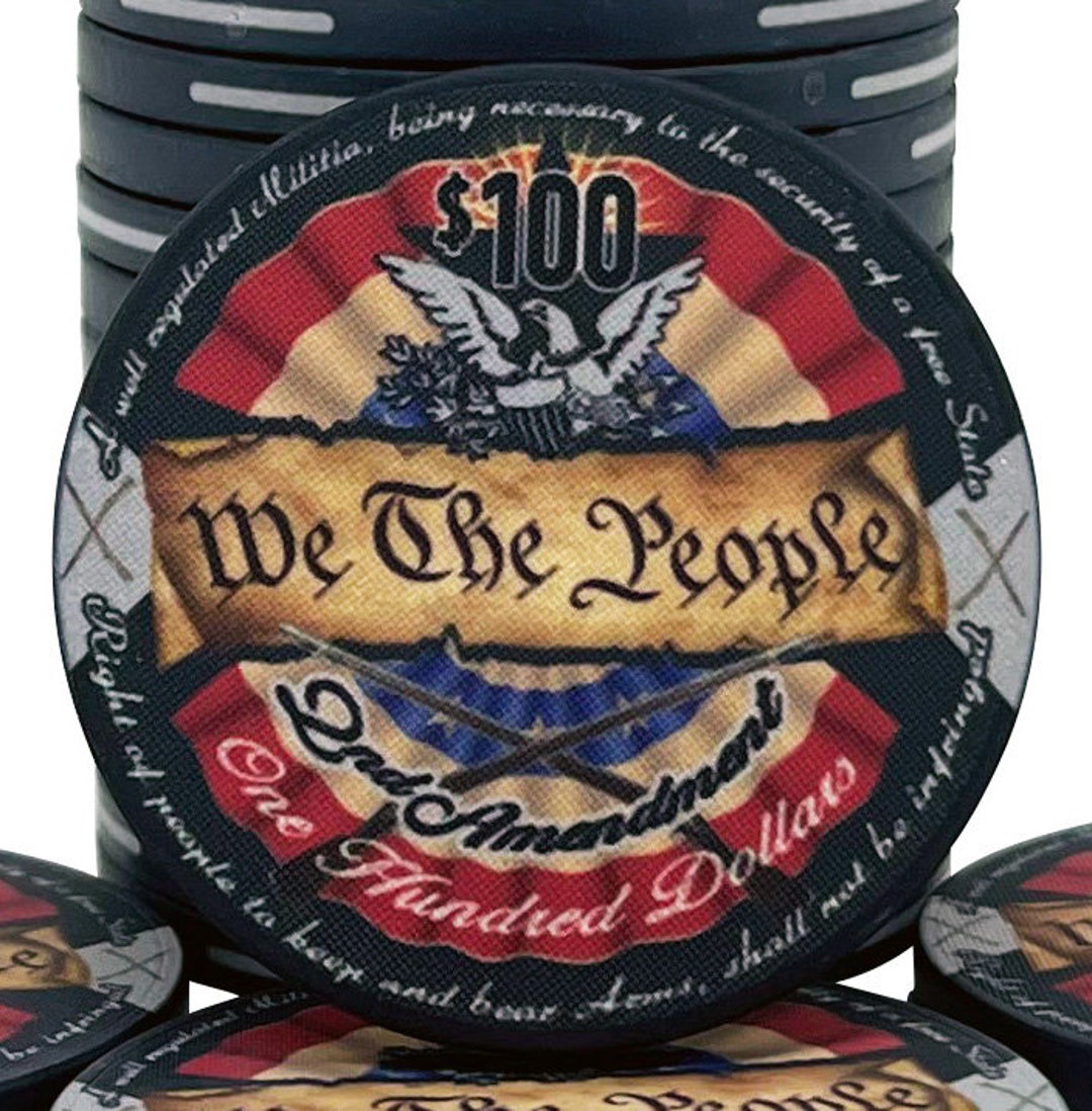 The 2nd Amendment Ceramic Poker Chip Sample Pack - 9 Chips - Etsy
