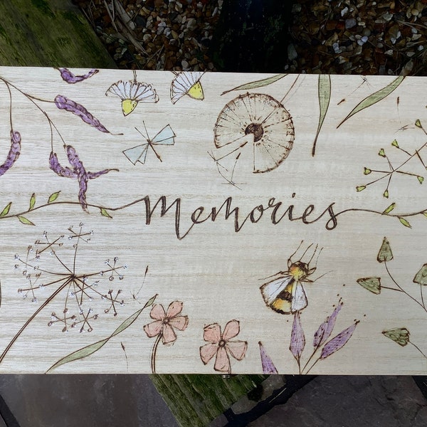 Hand Painted Floral Design - Etsy