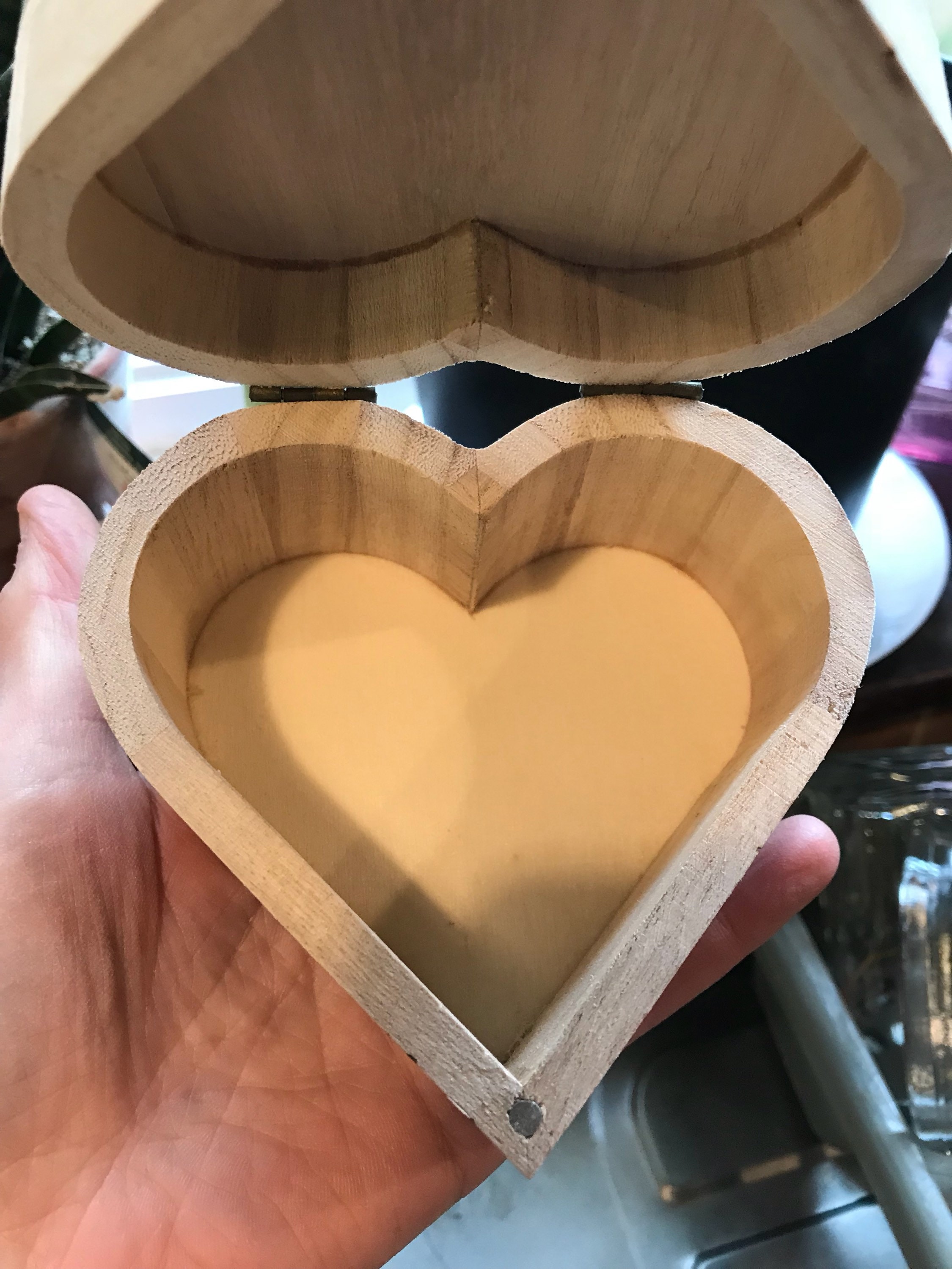 Trinket Heart Shaped Box Pet Ashes Urn Storage Pyrography - Etsy UK