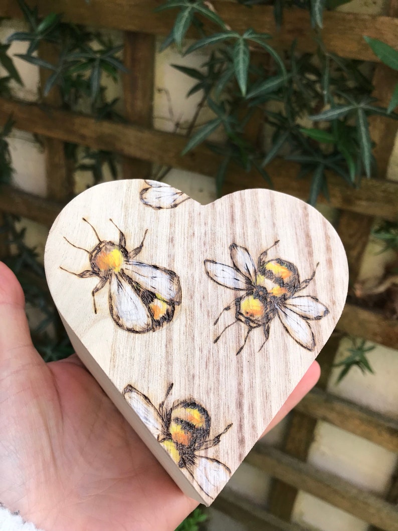 Small Bee Box Bee Jewellery Box Small Animal Casket - Etsy