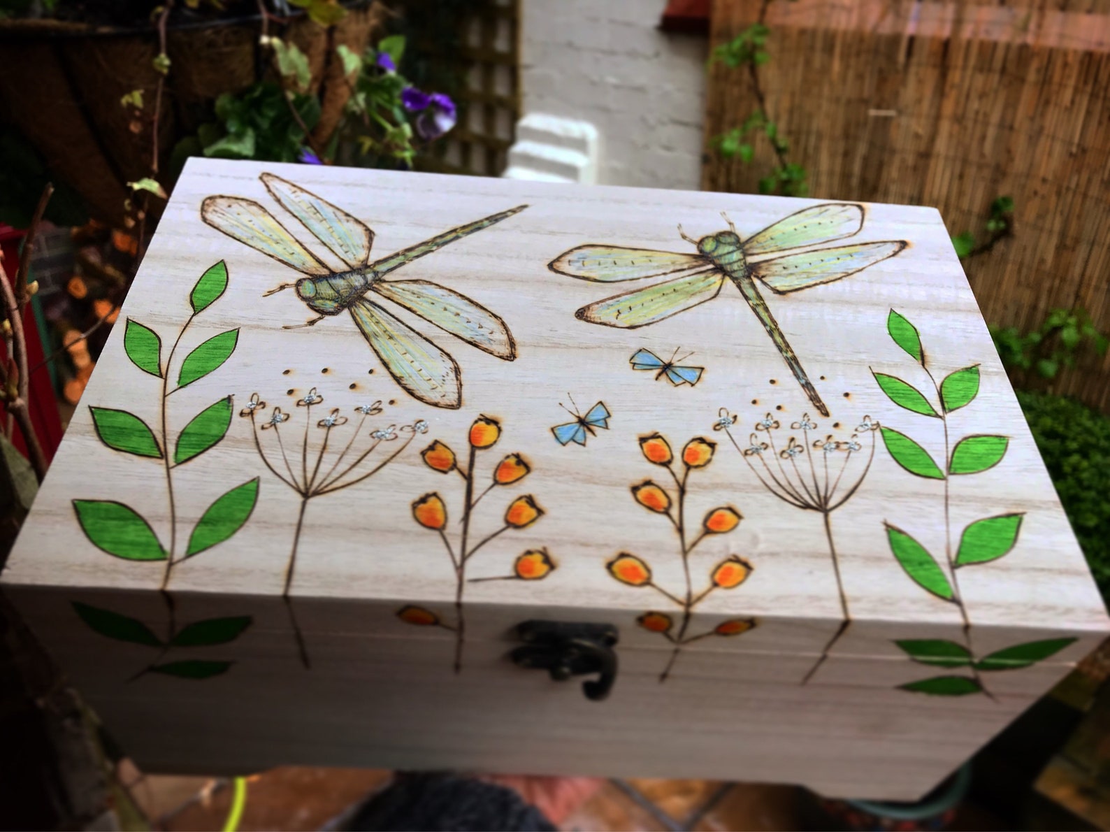 Jewellery Dragonfly Compartment Storage Box Anniversary Mum - Etsy