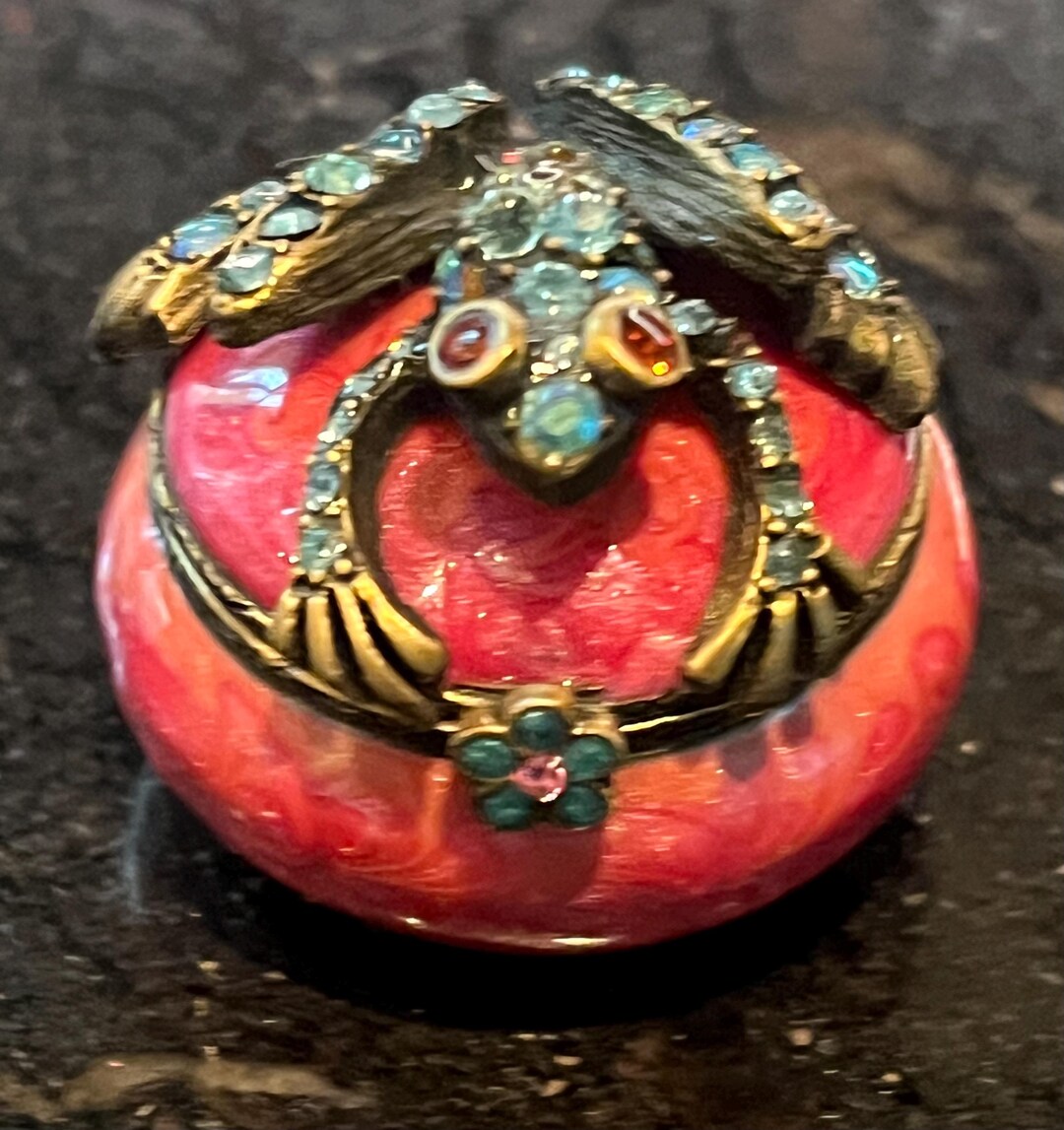 Jay Strongwater Frog Pill Box - Etsy
