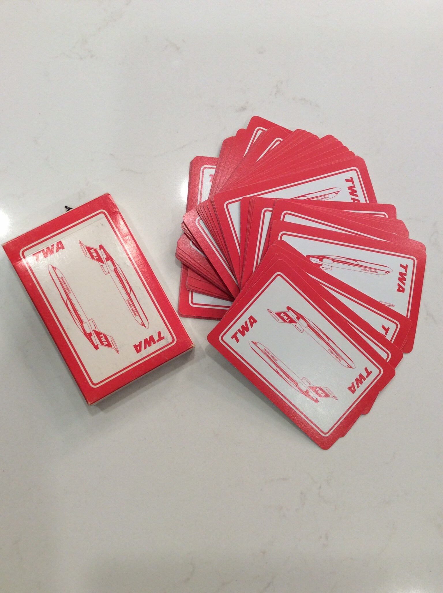 Vintage TWA Playing Cards - Etsy