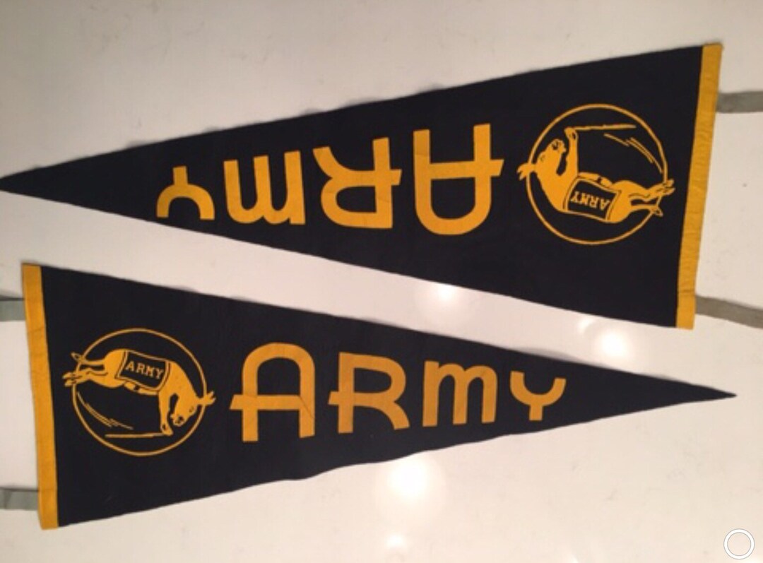 Vintage Army Pennants - Etsy