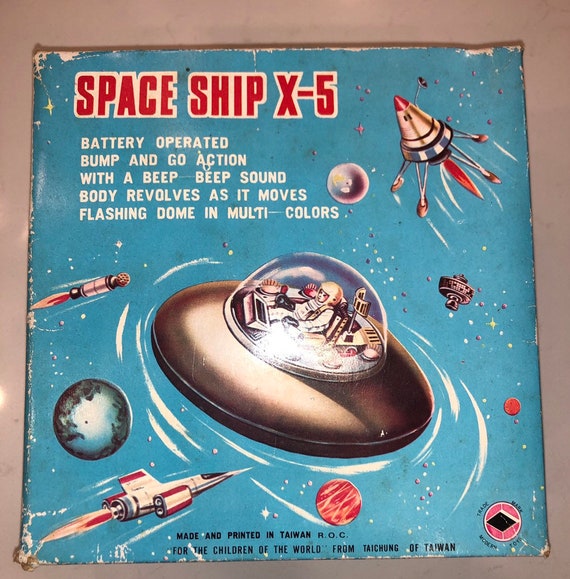 Vintage 50's Spaceship - Etsy
