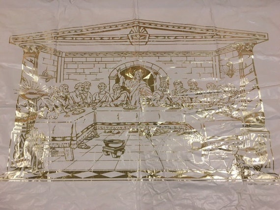 1950s the Last Supper Table Cloth | Etsy