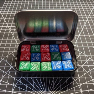 Battletech Movement Dice With Collector Tin ... Track Modifiers ...