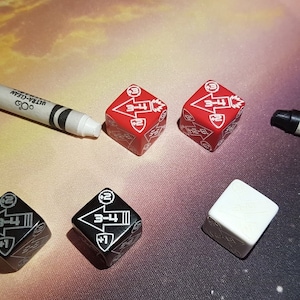 Battletech Movement Dice With Collector Tin ... Track Modifiers ...