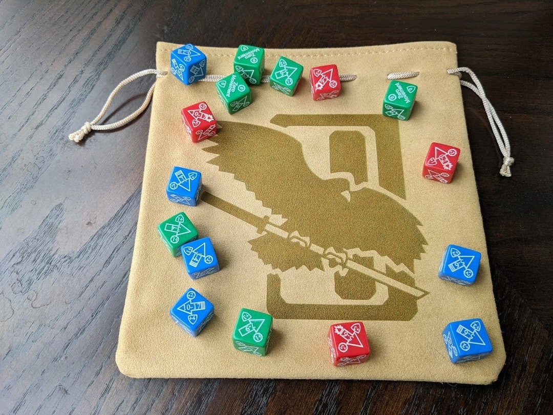 Battletech Movement Dice Bag and Dice (opaque) ... Track Modifiers ...