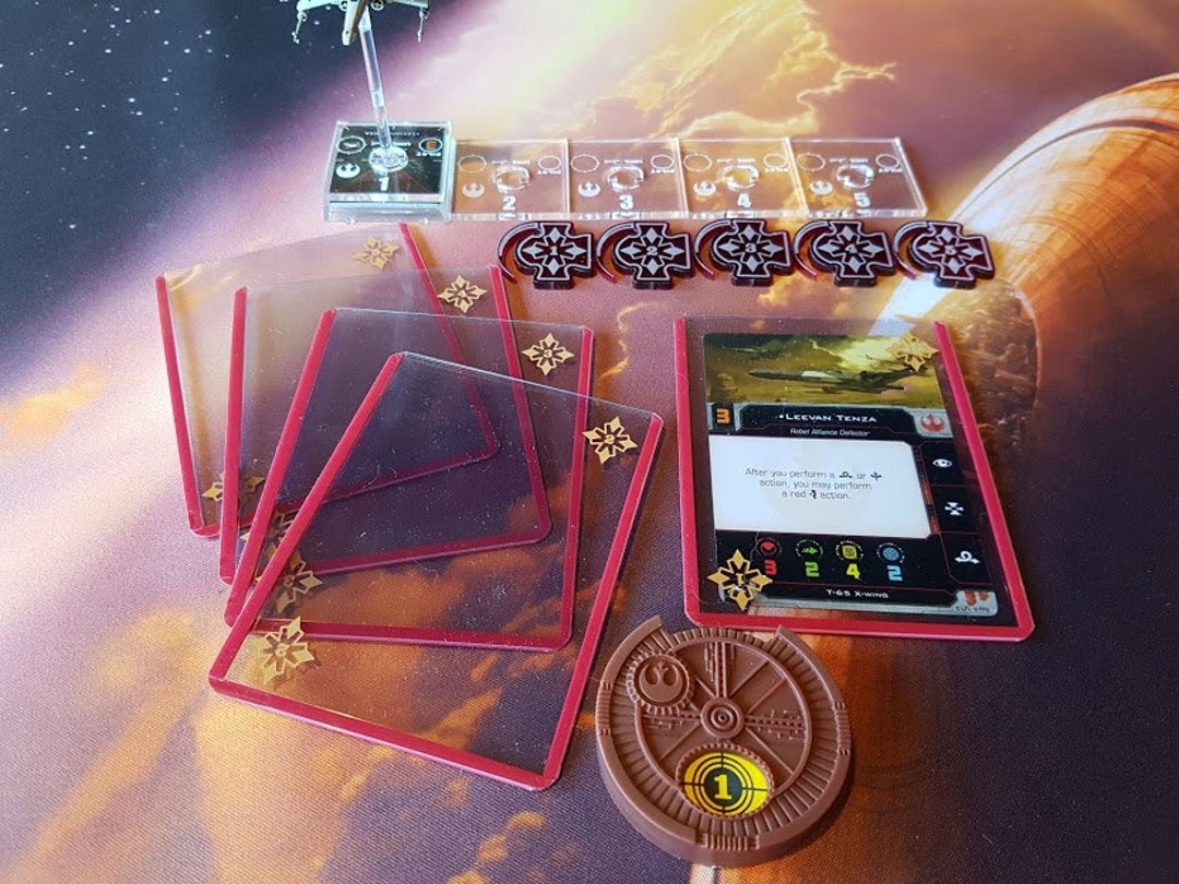 Star Wars X-wing 2.0 Compatible Small Target Lock HUD System, 5 Small ...