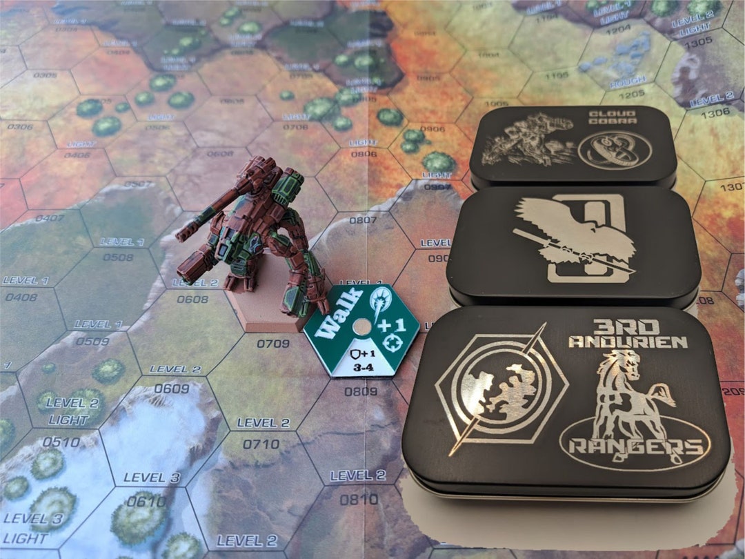 Battlemecha Movement Tokens and Collector Tin... Track Modifiers ...