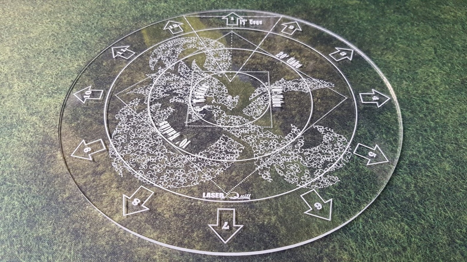 Role Playing Game Spell and Area Effect Template. *ships From Canada ...