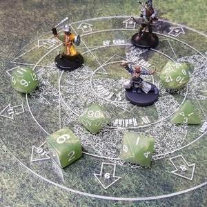 Role Playing Game Spell and Area Effect Template. *ships From Canada ...