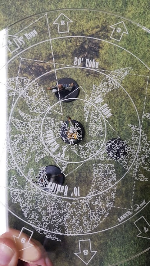 Role Playing Game Spell and Area Effect Template. *ships From Canada ...