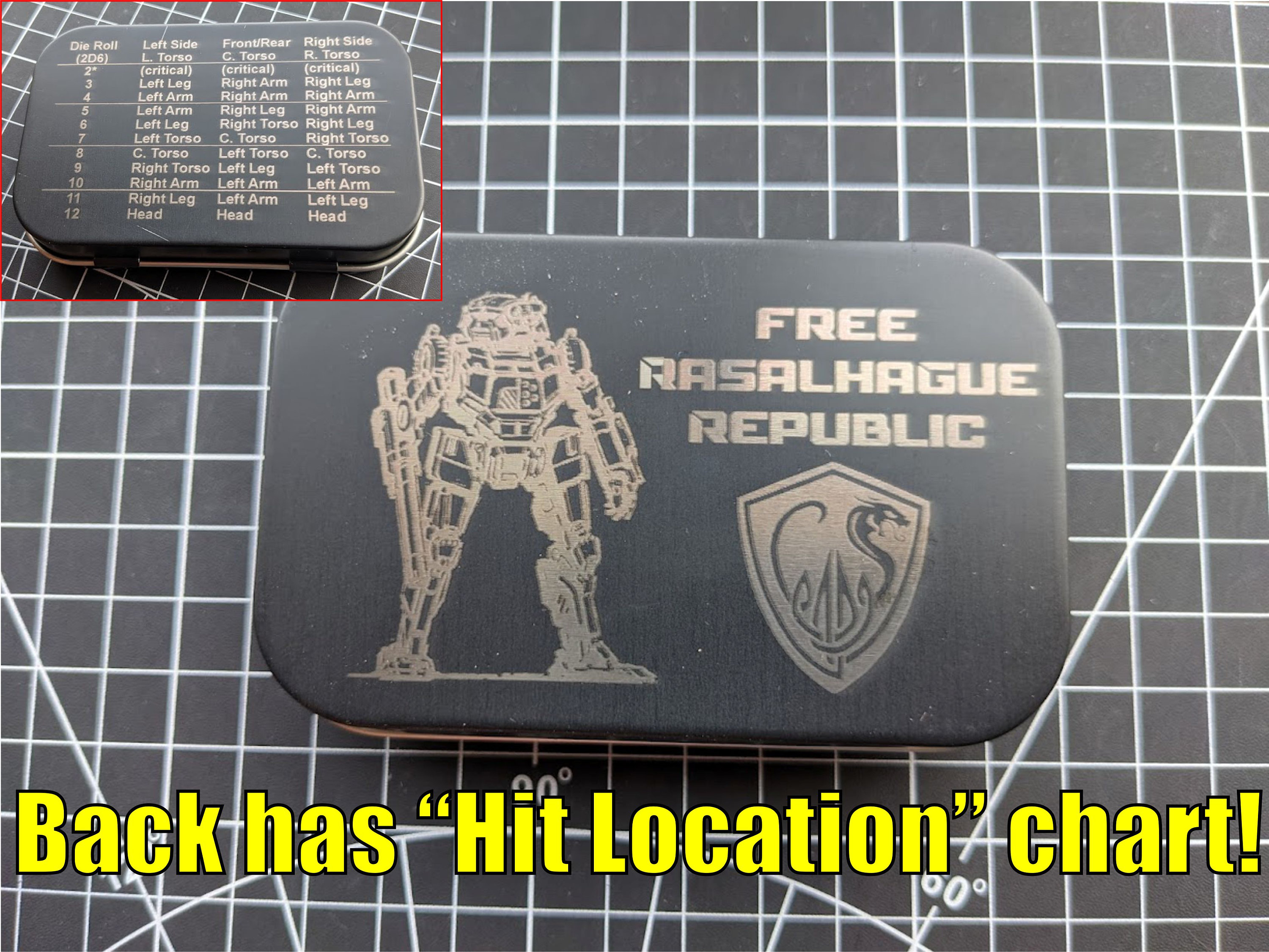 Battletech Movement Dice With Collector Tin ... Track - Etsy Canada