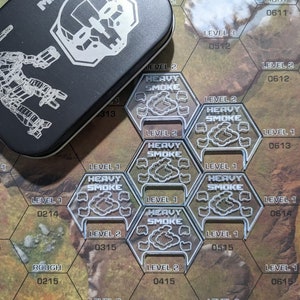 Battletech Heavy Smoke Tokens ... Track Smoke Easily With Tokens. - Etsy