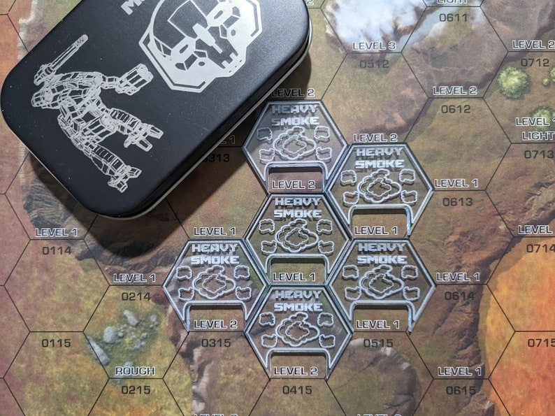 Battlemecha Heavy Smoke Tokens ... Track Smoke Easily With Tokens ...