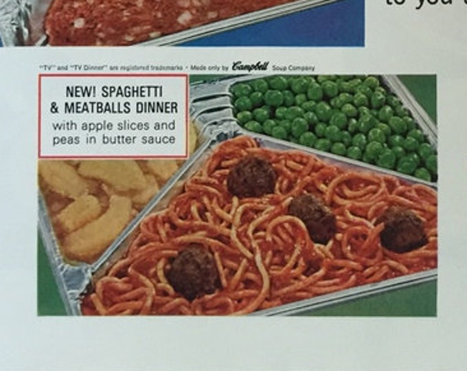 1964 Swanson Frozen Dinners Print Ad - TV Dinners - Etsy