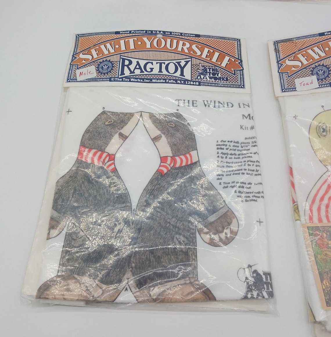 Vintage the Wind in the Willows Complete Set Rag Toy Works Sew It ...