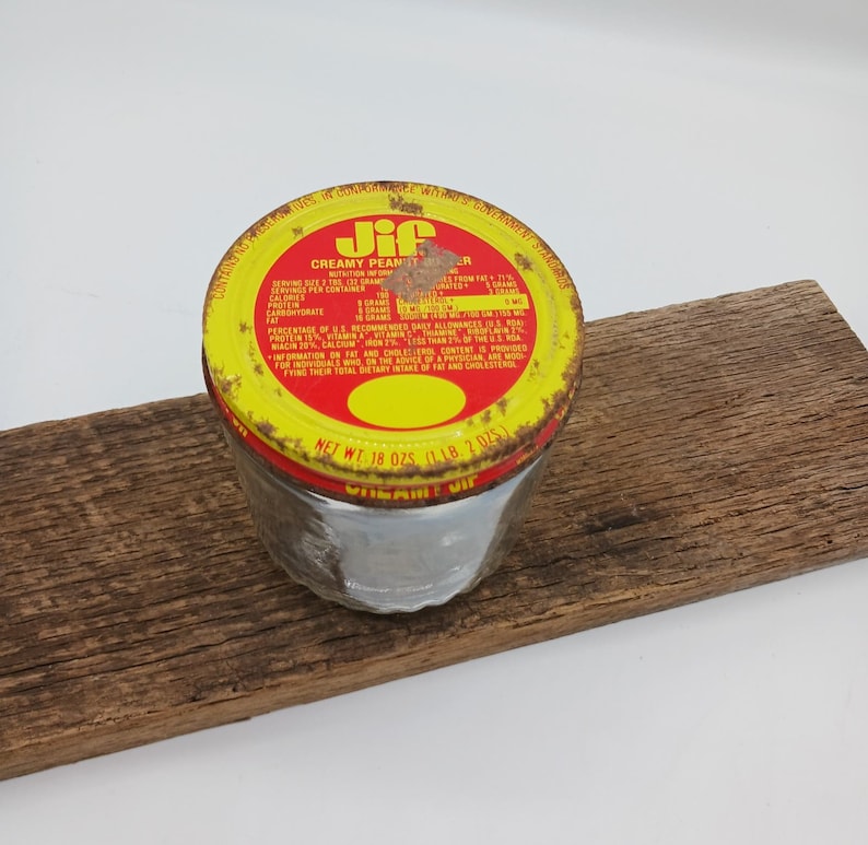 Vintage Jif Creamy Peanut Butter Jar With 1 Cup Measurements ...