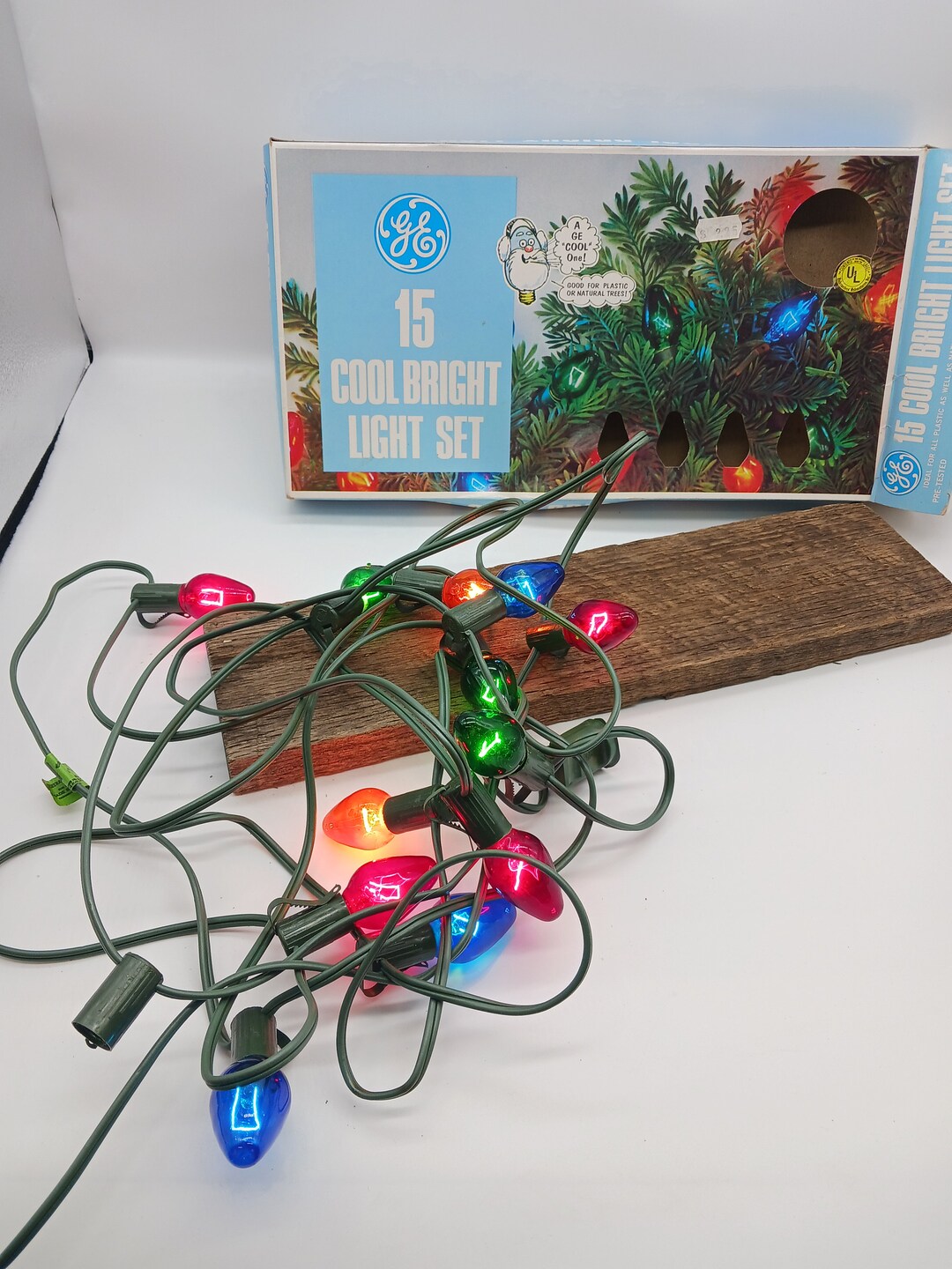 Vintage GE 15 Cool Bright Light Set Multi Color, Christmas Decoration ...