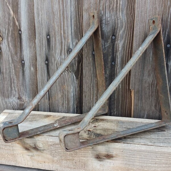 Rusty Shelf Brackets - Etsy