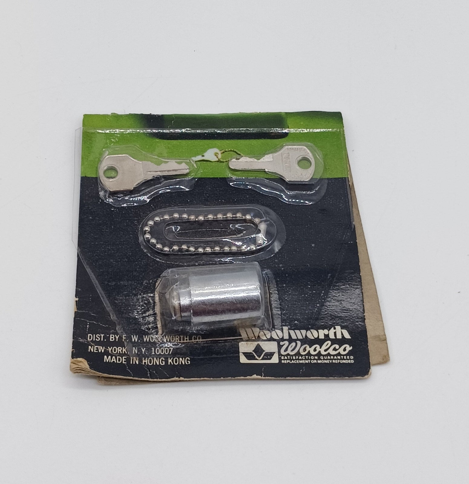 Vintage Rotary Telephone Lock With Keys NOS Woolworth Green Phone ...