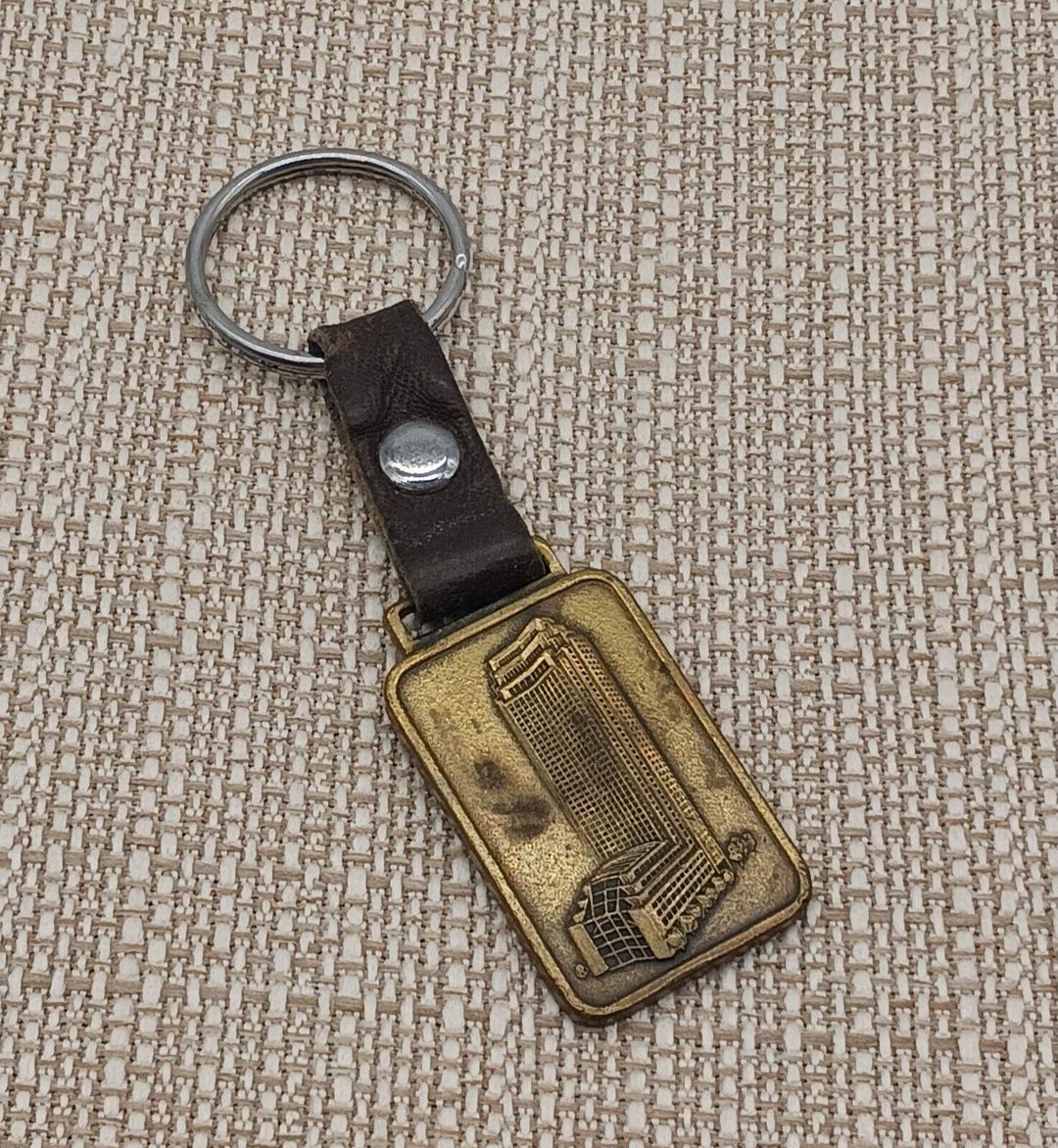 Vintage Standard Oil Company Building Keychain Fob Cleveland Ohio ...