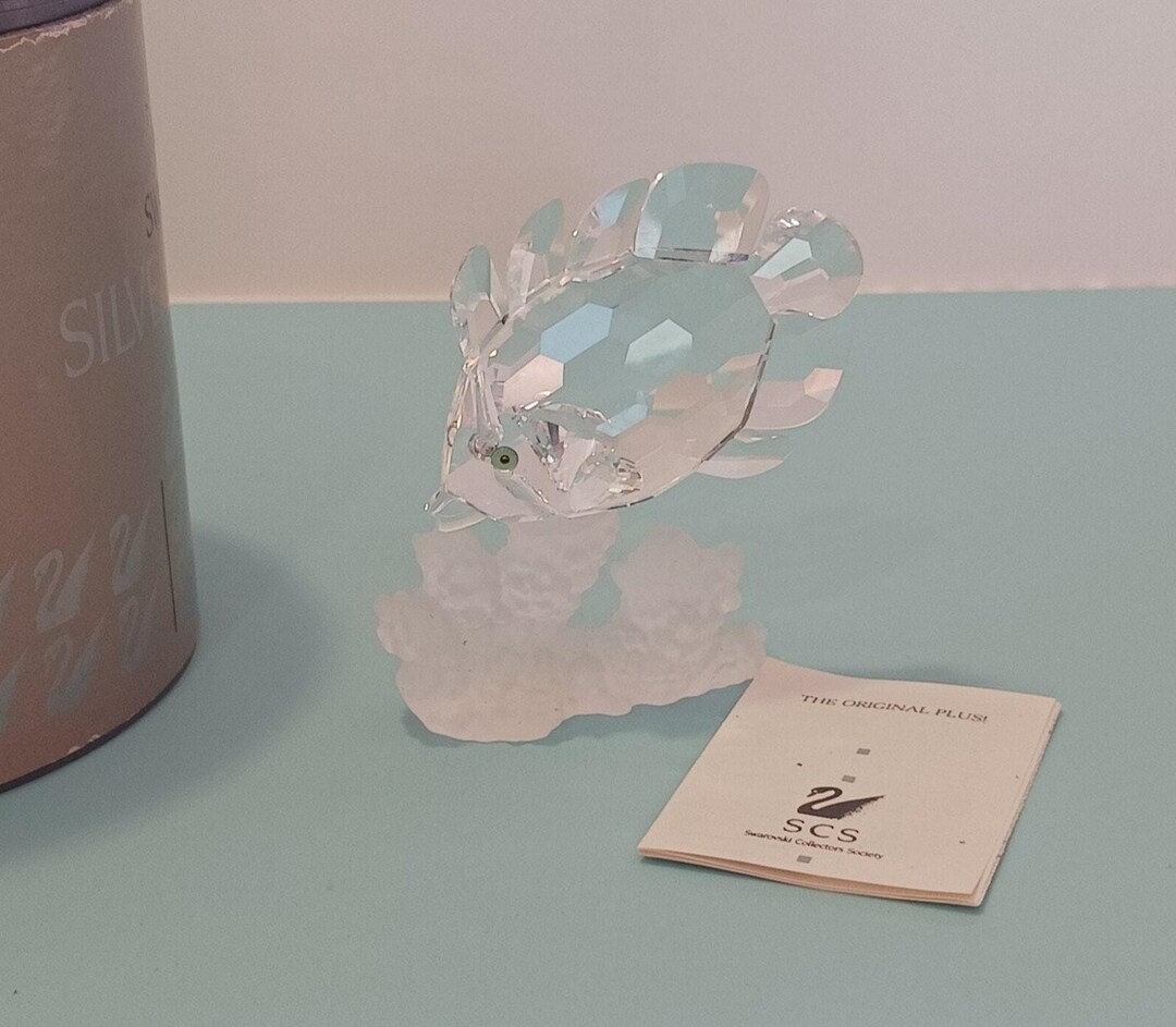 Swarovski Butterfly Fish on Coral Figurine SCS Art 7644 NR 077 000 ...