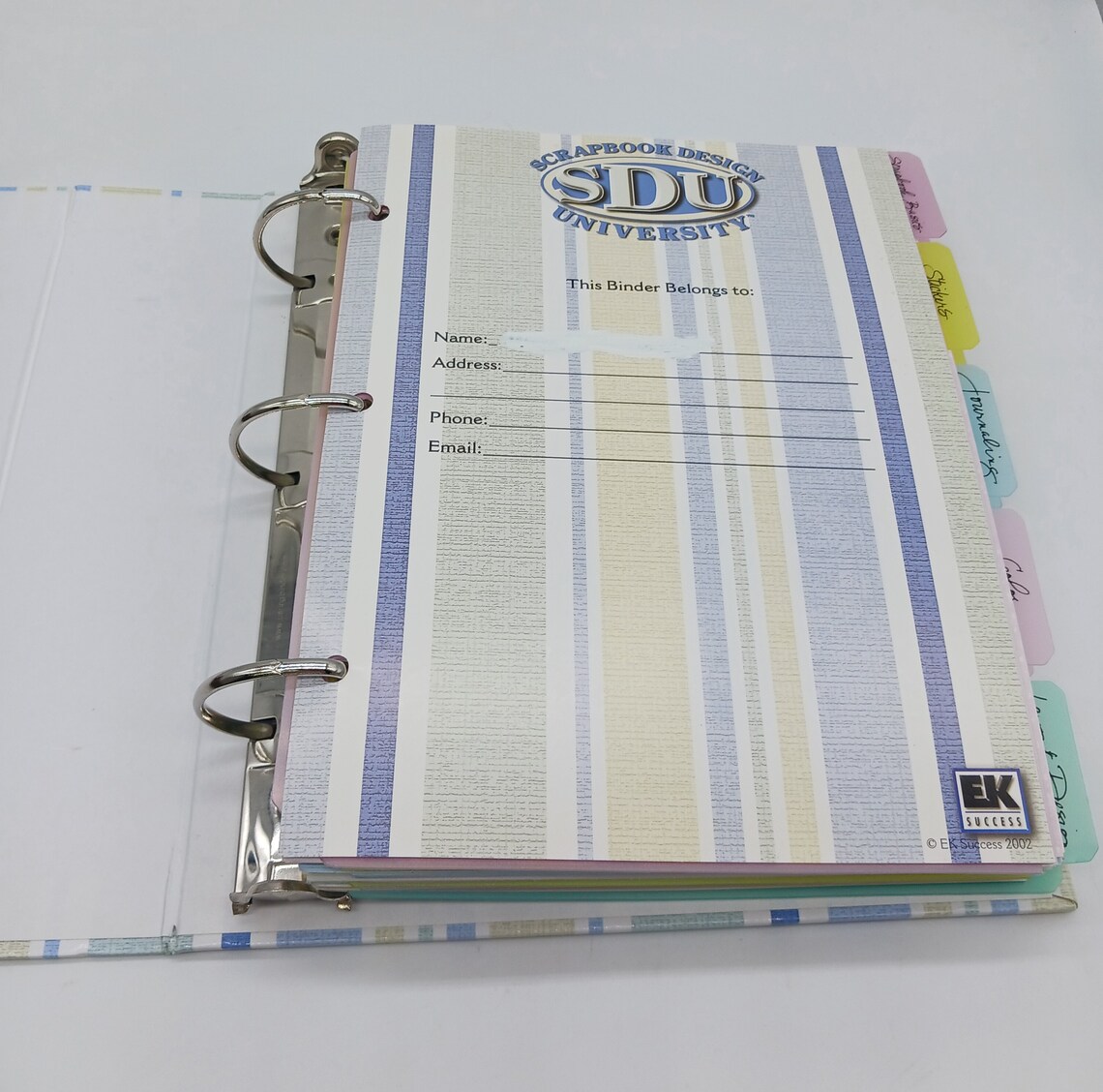 Scrapbook Design University Binder, EK Success, Scrapbooking How to ...