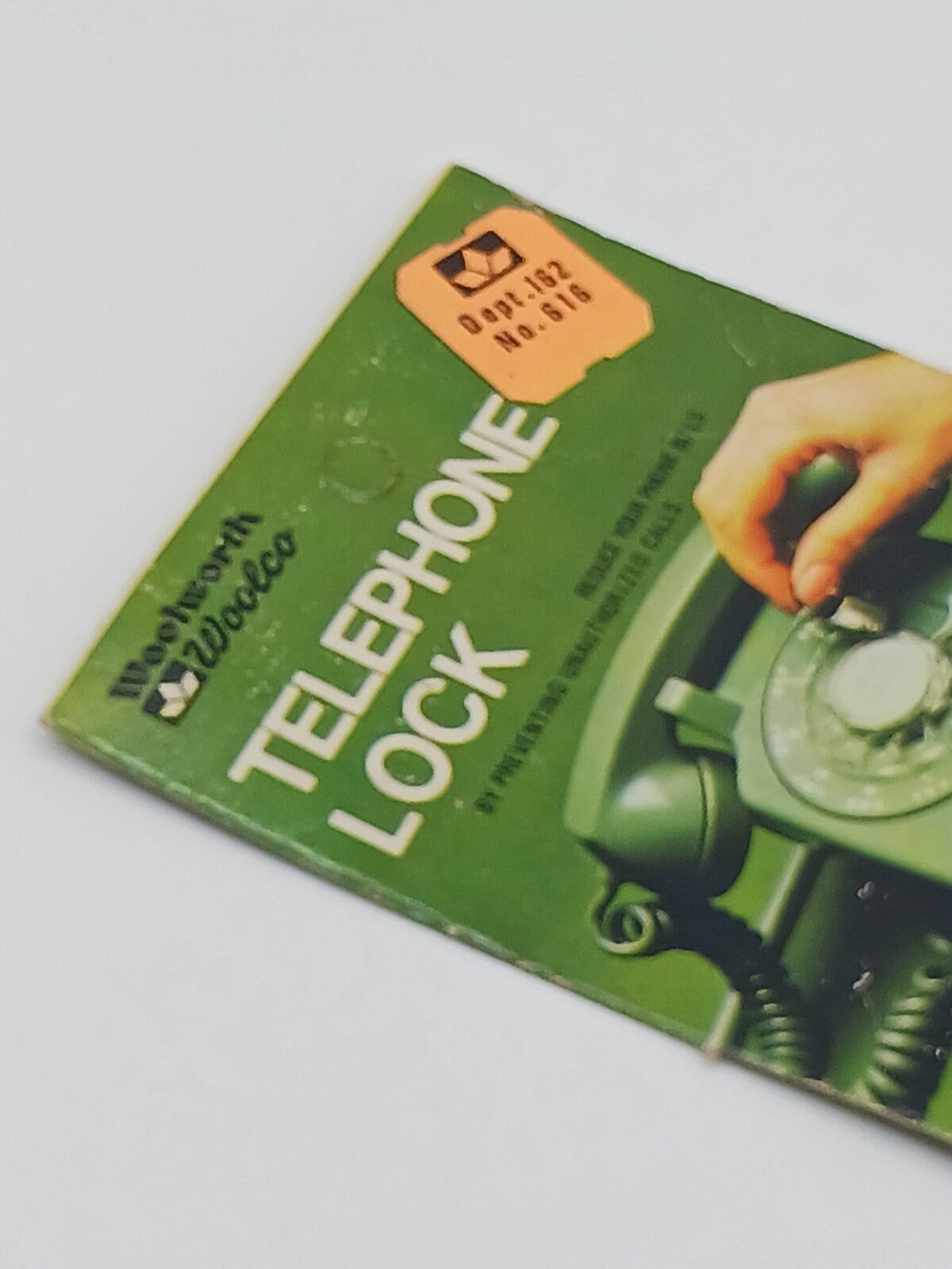Vintage Rotary Telephone Lock With Keys NOS Woolworth Green Phone ...