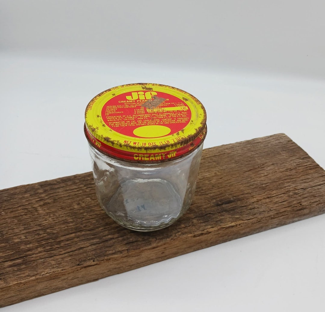 Vintage Jif Creamy Peanut Butter Jar With 1 Cup Measurements ...
