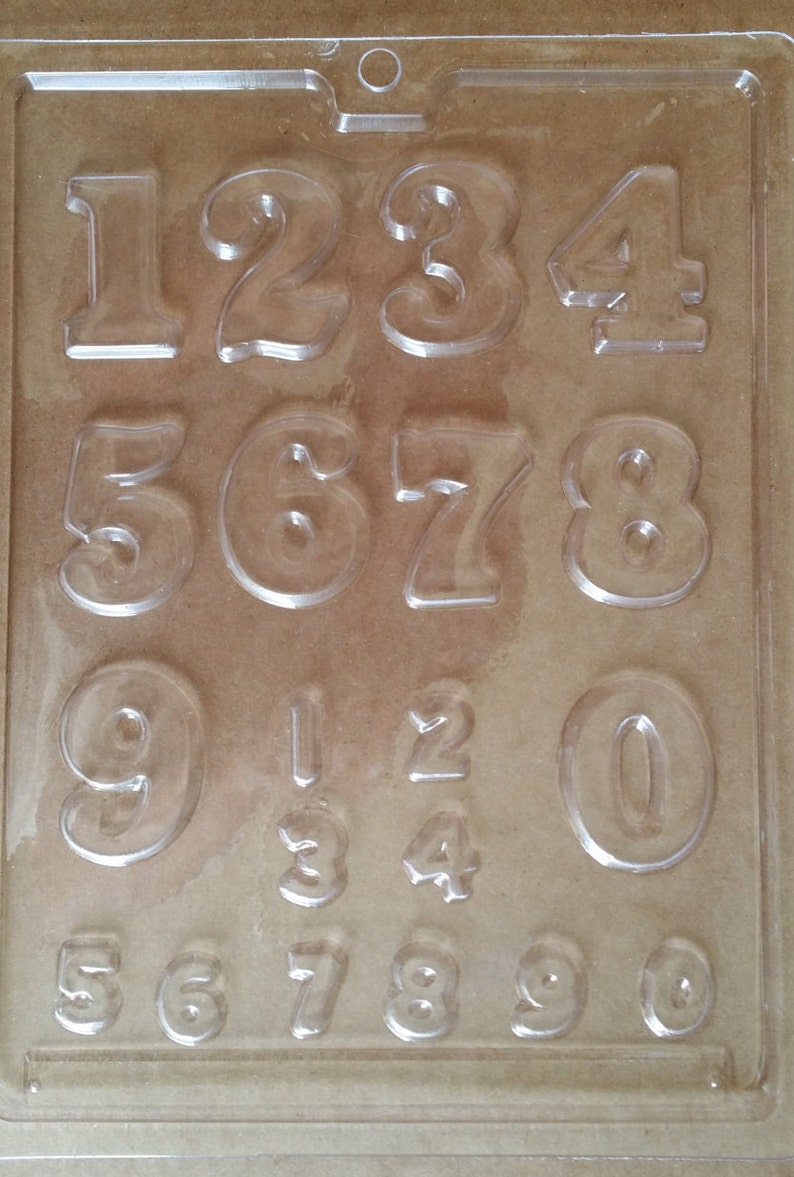 Numbers 0-9 Chocolate Candy Mold | Etsy