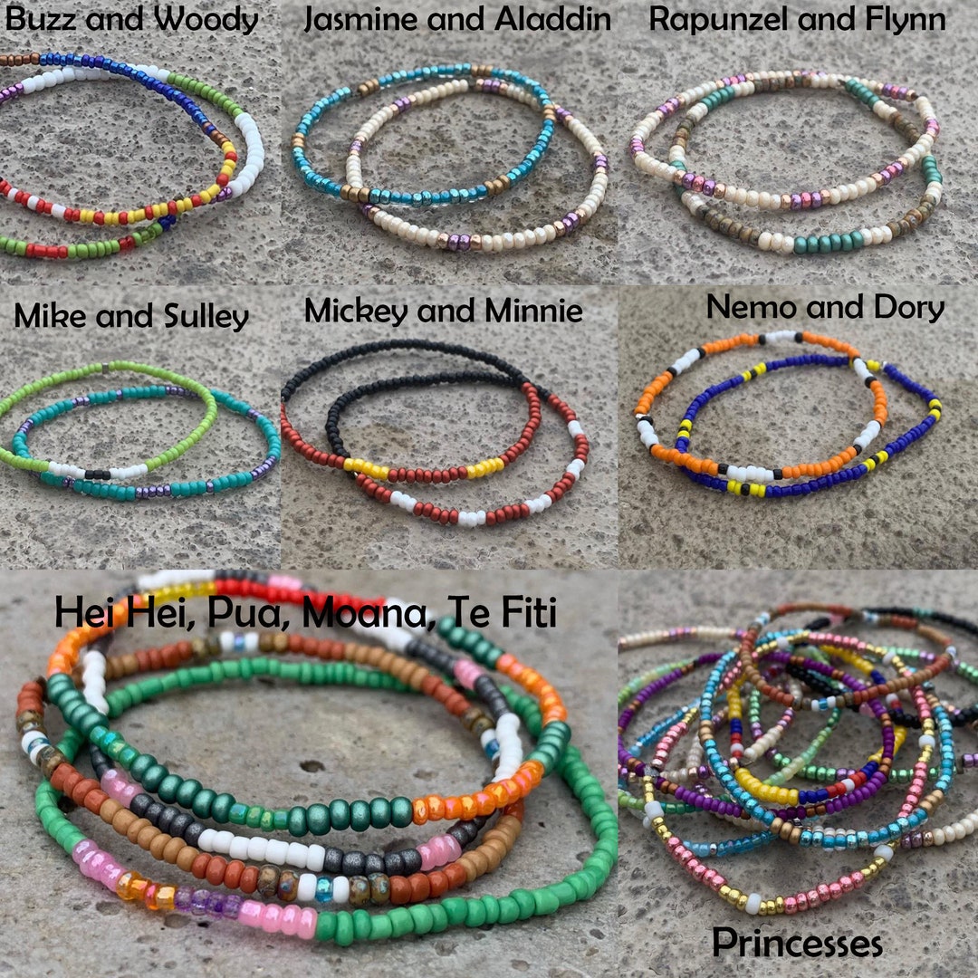 Disney Movie Character Seed Bracelets individual - Etsy