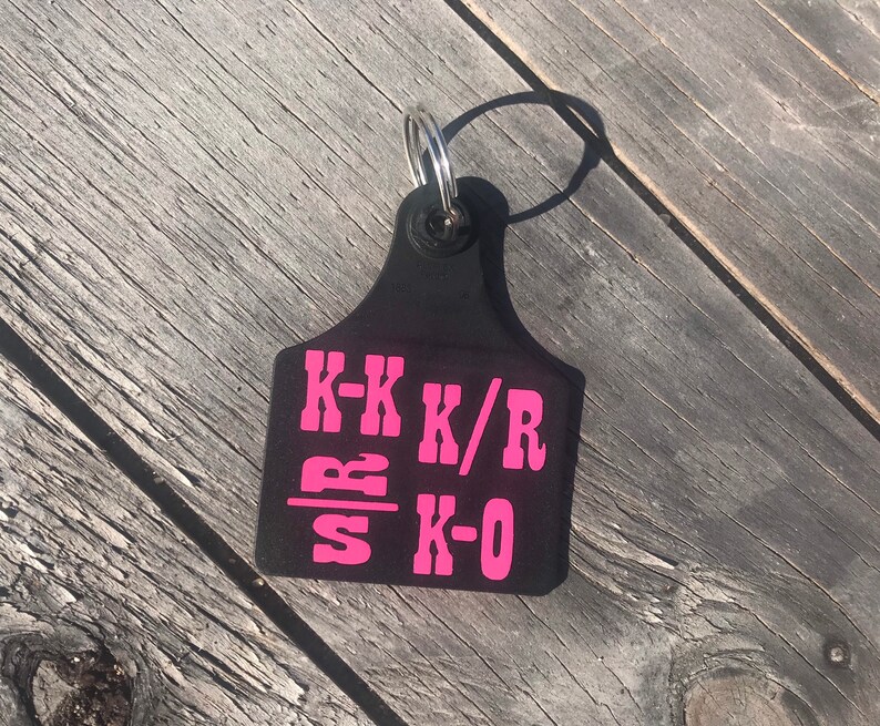 Custom Cattle Tag Keychain Cow Tag Livestock Key Chain - Etsy