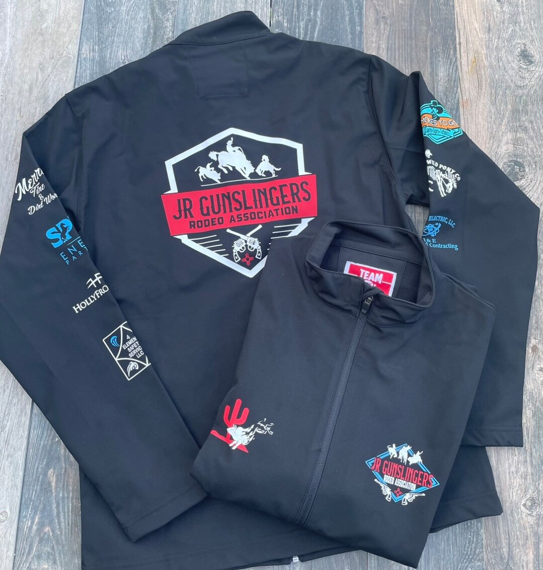 Customized Rodeo Sponsor Jackets, Junior Bullriding Softshell, Youth ...