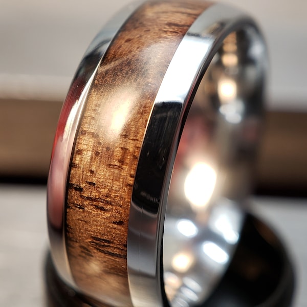 Wood Metal Ring - Etsy