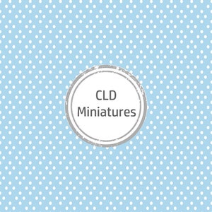 1:12 Scale Doll House Blue Printable Wallpapers, Tiles, Modern ...