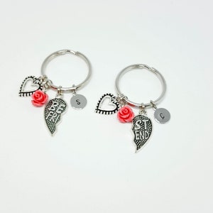 Best Friend Keychain, Friend Keyring, Best Friend Gift, Friend Key ...
