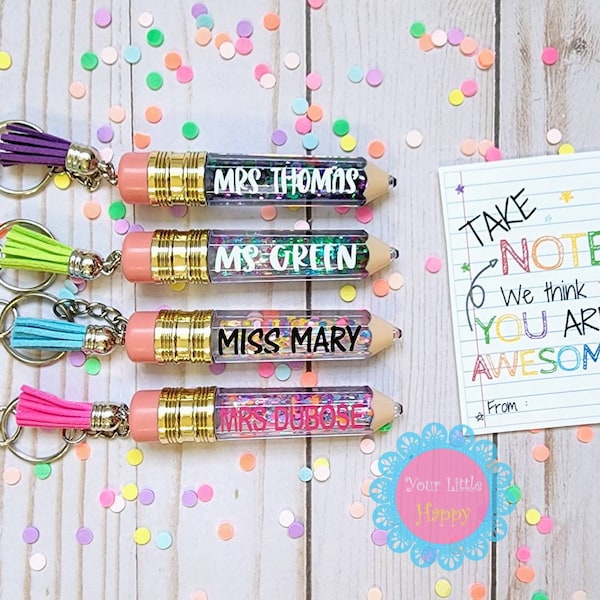 Teacher Keychain - Etsy