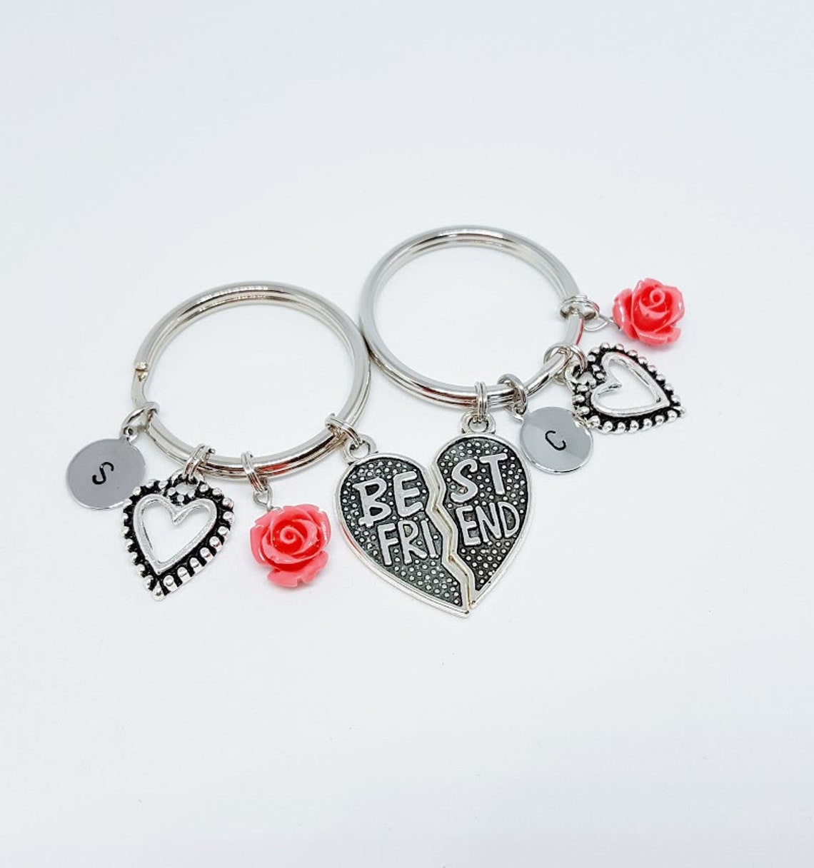 Best Friend Keychain Friend Keyring Best Friend Gift Friend | Etsy