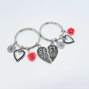 Best Friend Keychain, Friend Keyring, Best Friend Gift, Friend Key ...