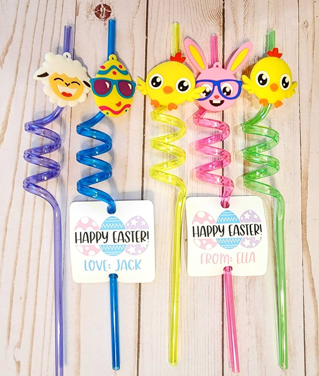 Easter Party Favors, Easter Straws, Easter Favors, Easter Party Gift ...