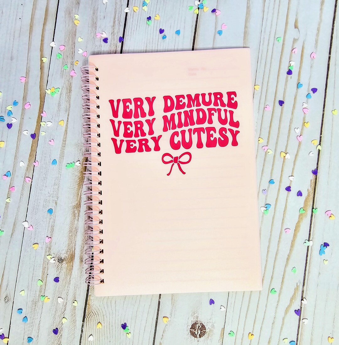 Very Demure Very Mindful, Demure Notebook, Demure Mindful, Very Demure ...