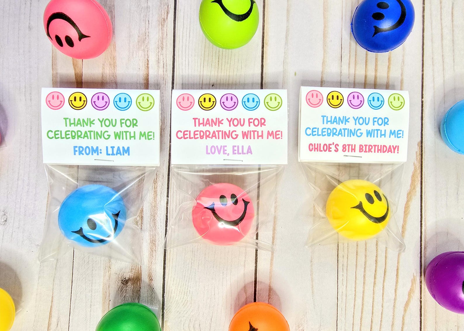 Happy Face Party Favors, Smile Party Favors, Smile Birthday Party ...