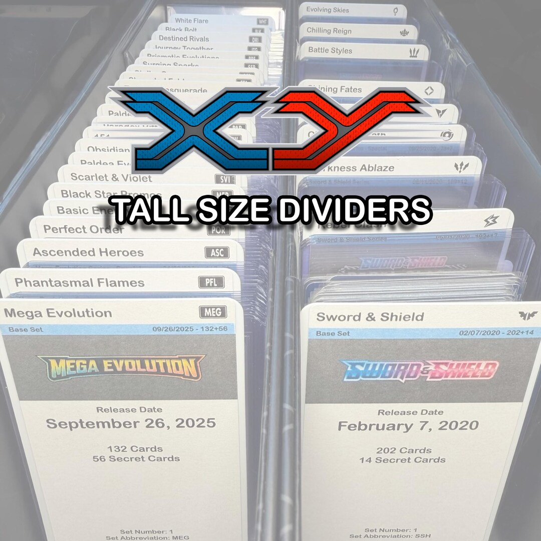 Sort Pokémon TCG X & Y Series by Expansion | TALL Size Trading Card ...