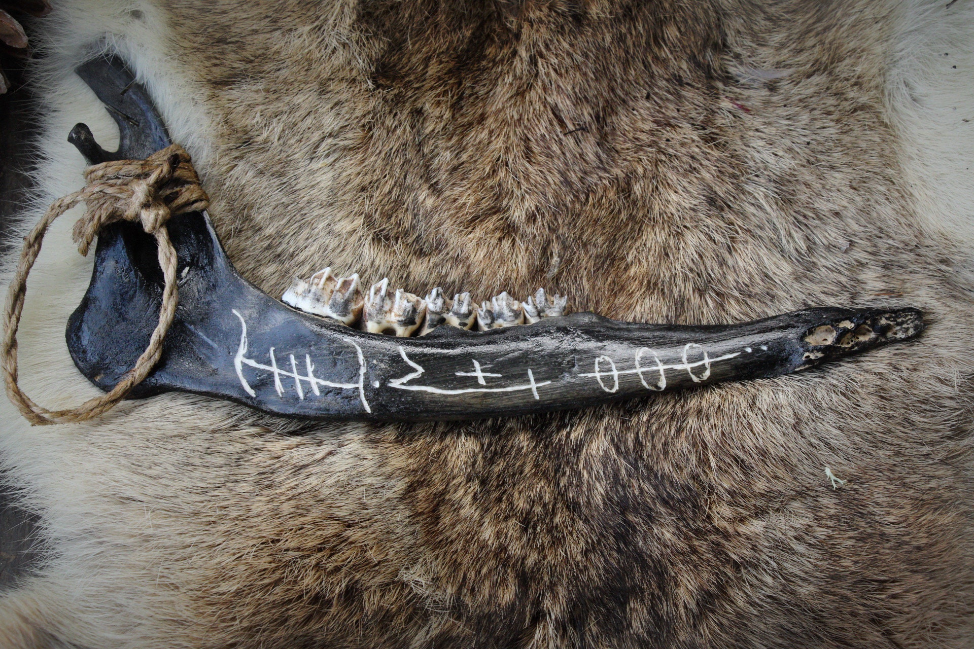 Made to Order: Icelandic Sigil Deer Jawbone Charm Hangers - Etsy