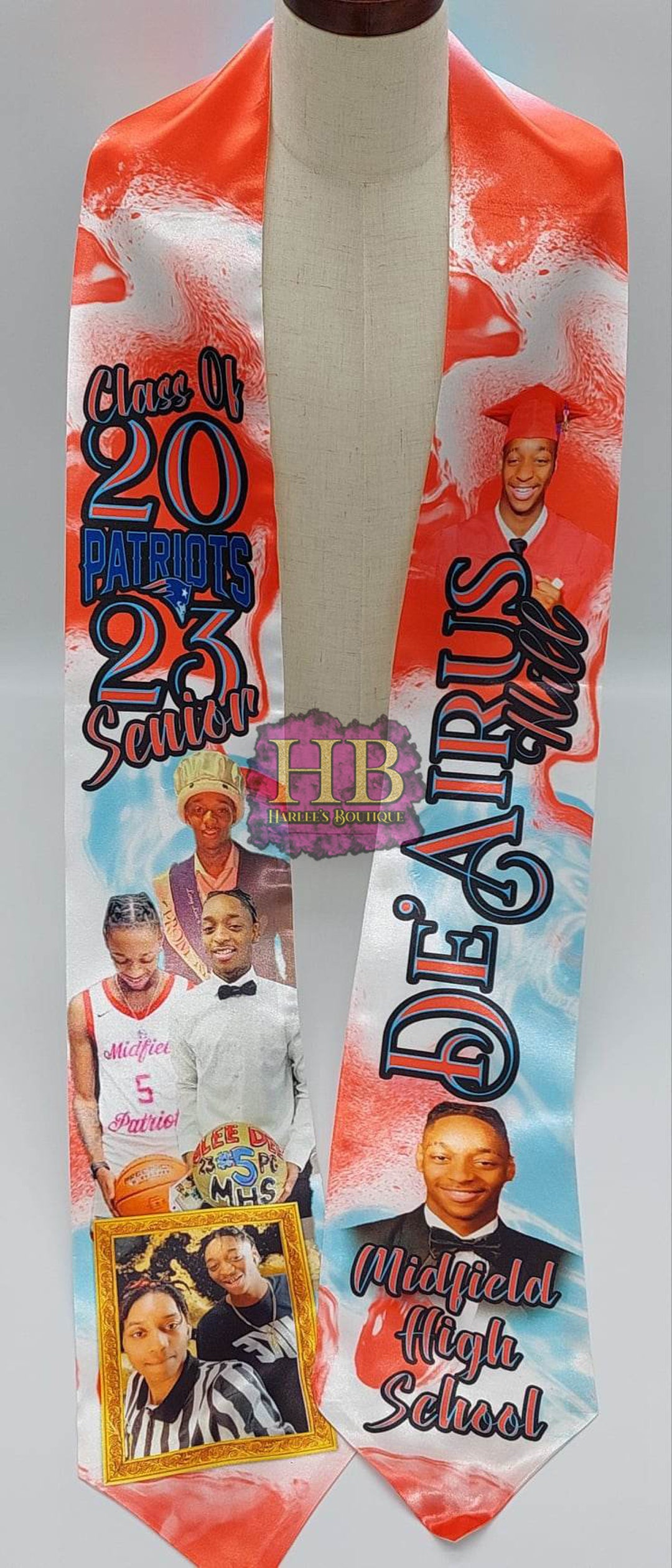 Custom Graduation Stole Personalized Graduation Stole Graduation Gift ...