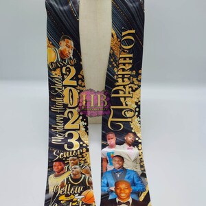 Custom Graduation Stole| Personalized Graduation Stole| Graduation Gift ...