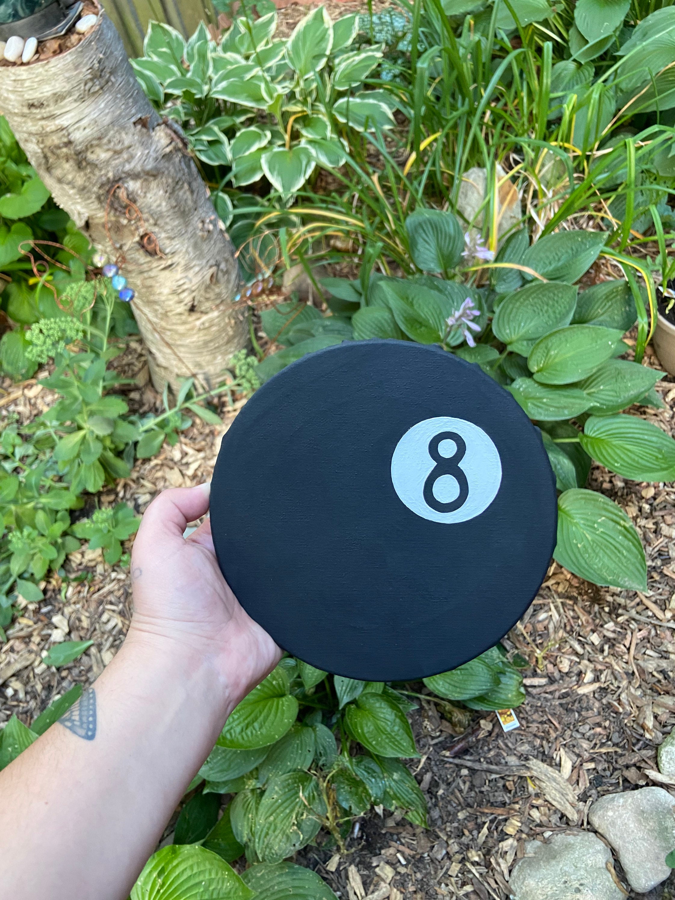 Original Acrylic Painting 8 Ball Eight Ball Wall Art Canvas - Etsy